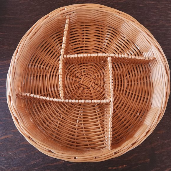 Accents | Woven Divided Basket | Poshmark
